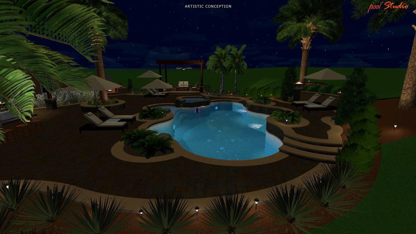 Pool Studio Graphic Designs | AZ Pools, Spas, Land Architects